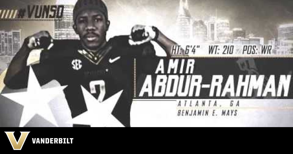 VUNSD – Amir Abdur-Rashad – Vanderbilt University Athletics – Official ...