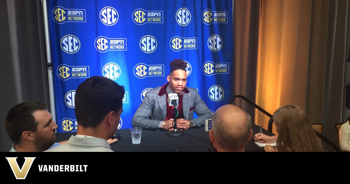 Wiley brings swag to Media Days – Vanderbilt University Athletics ...