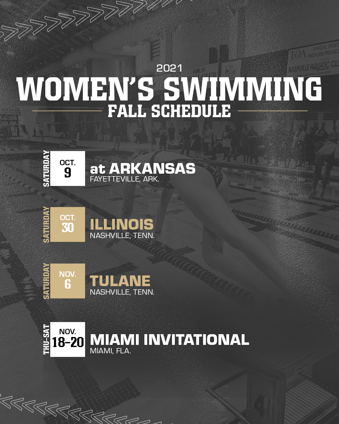 Vanderbilt Swimming | Swimming Set for Fall