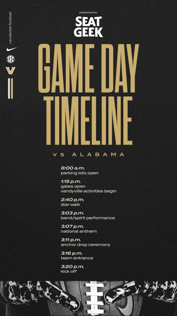 Vanderbilt Football | VUFB Game Day - Alabama