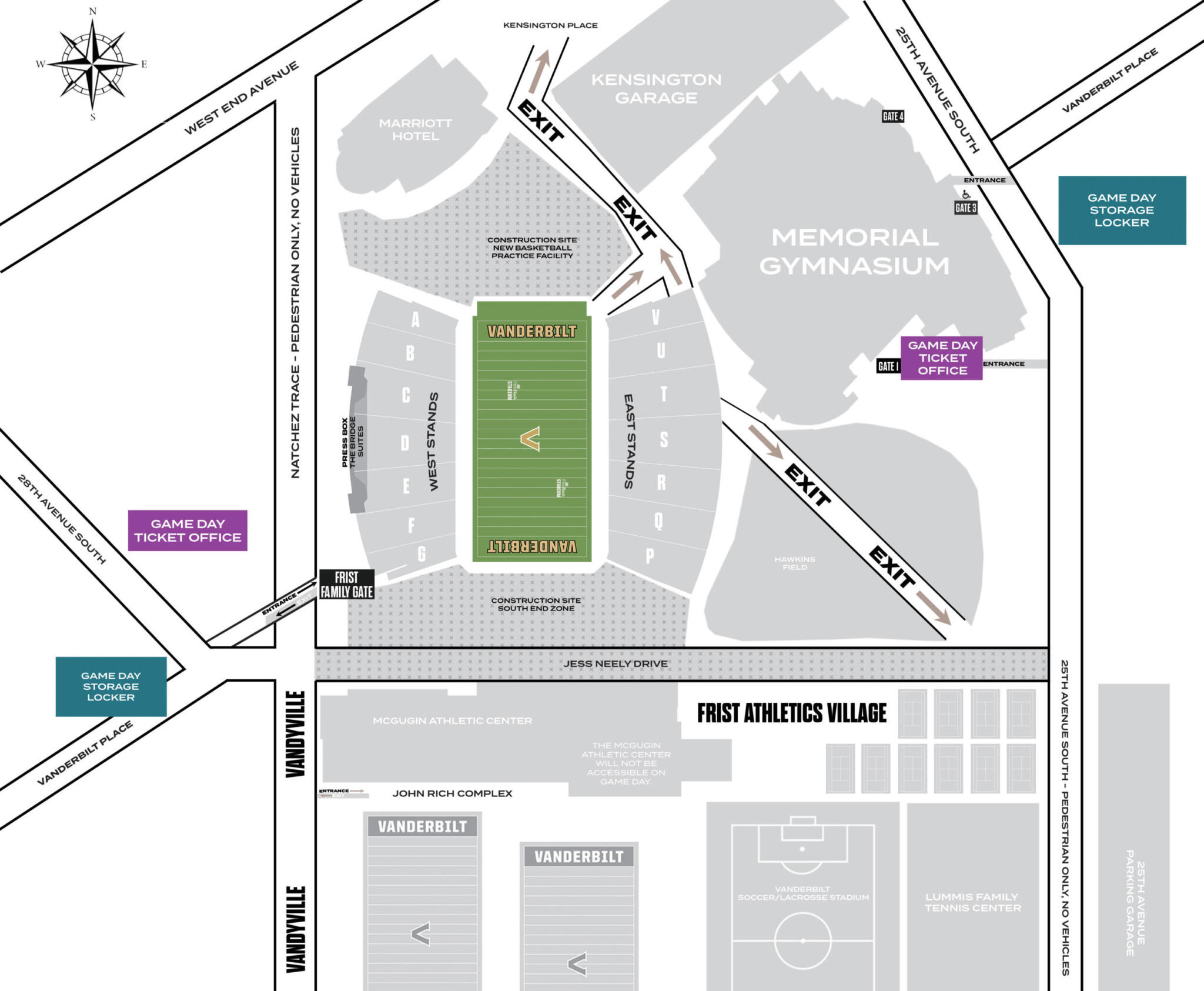 Football Game Day – Vanderbilt University Athletics – Official ...