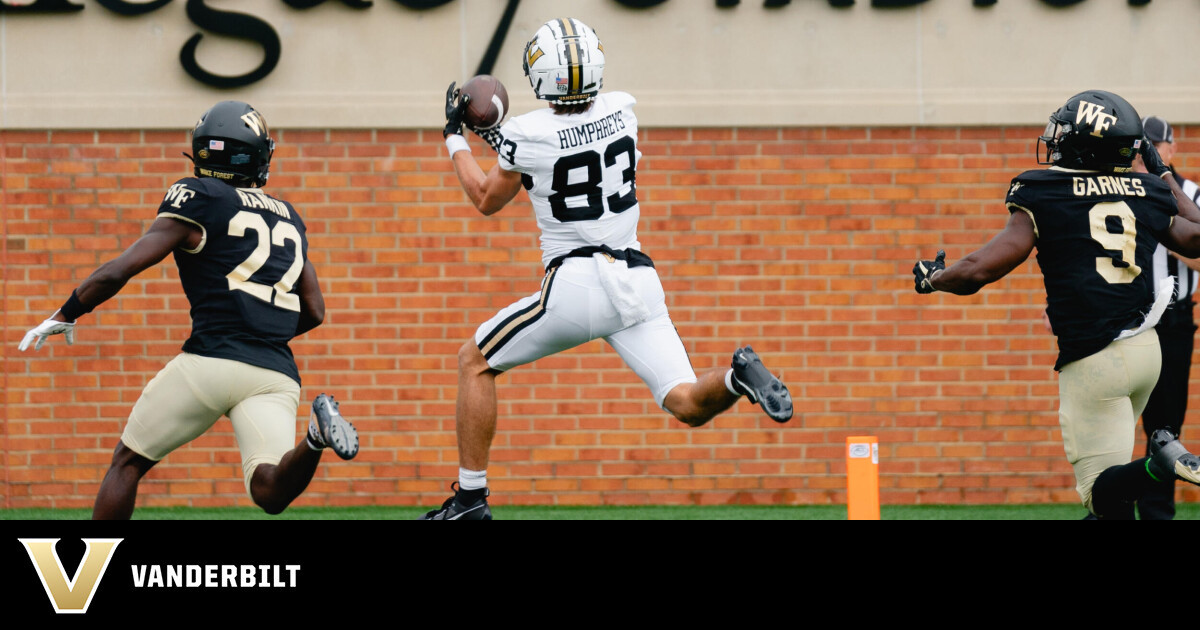 Vanderbilt Football| Humphreys Named SEC Freshman Of The Week