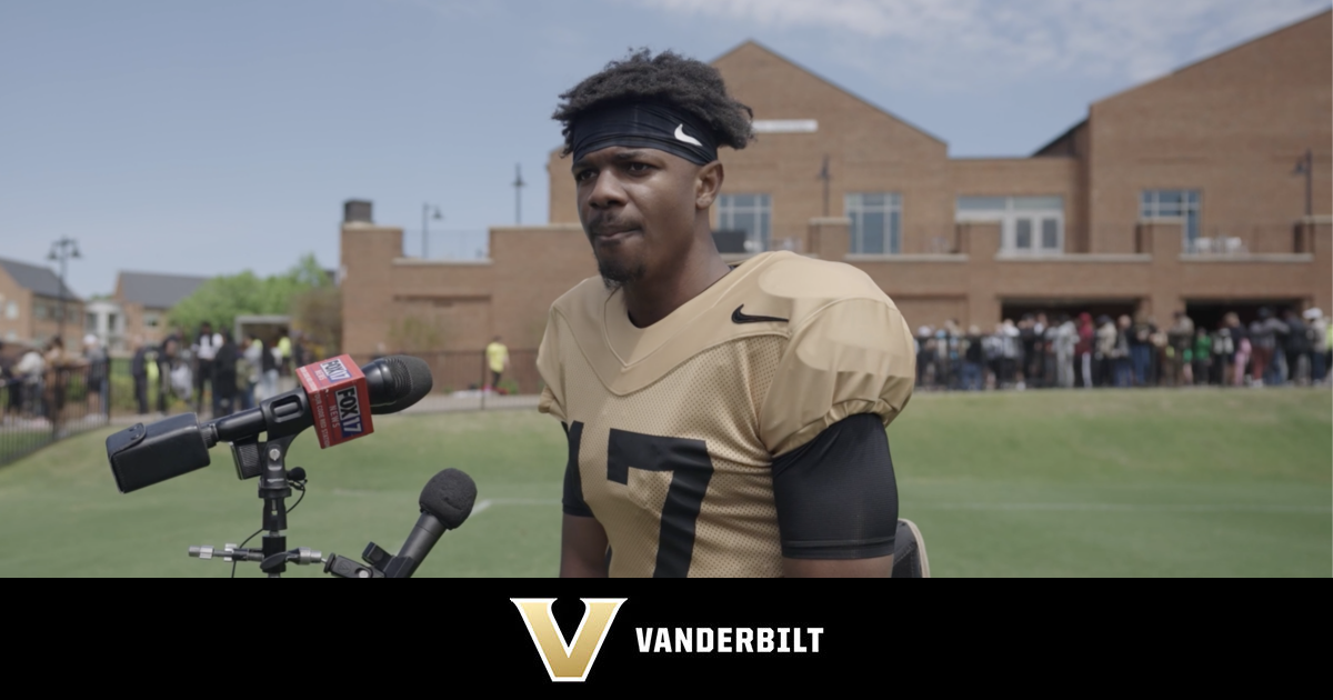 Vanderbilt Football | Nate Johnson - Spring Practice Interview