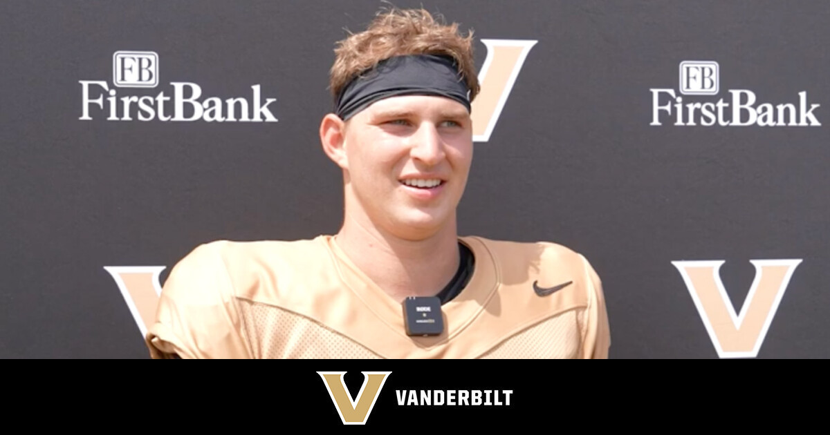 Vanderbilt Football | Drew Dickey - 2024 Fall Camp Interview