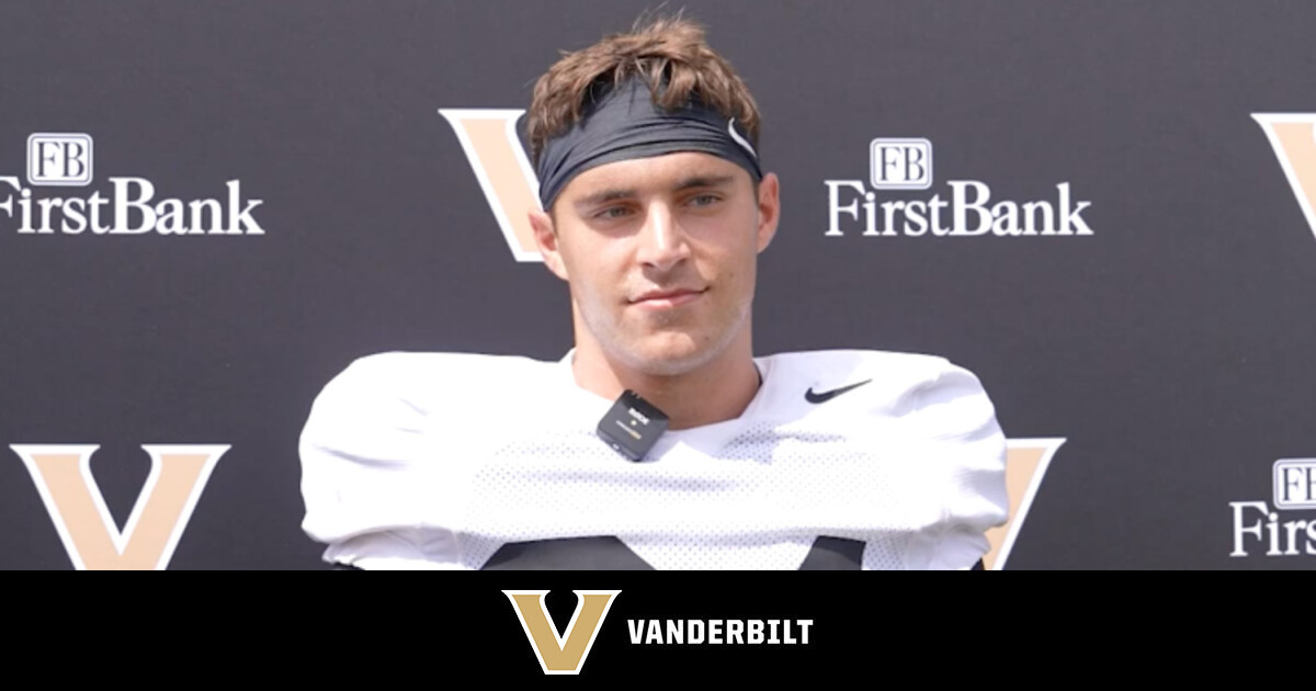 Vanderbilt Football | Nick Rinaldi - 2024 Fall Camp Interview