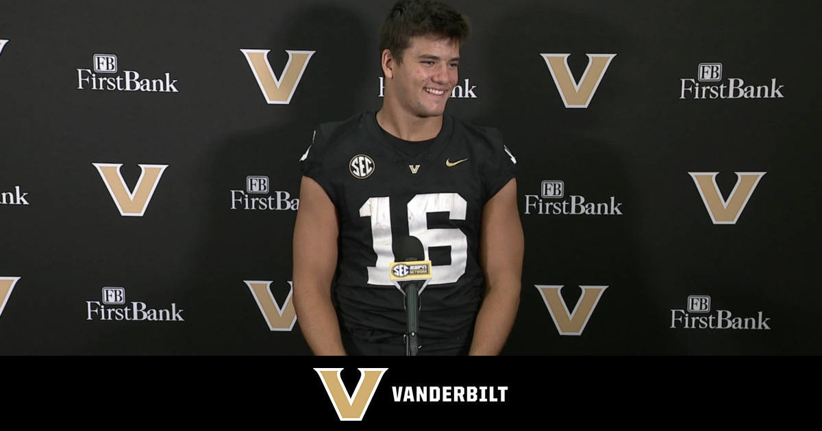 Vanderbilt Football | Cole Spence - Alcorn State Postgame