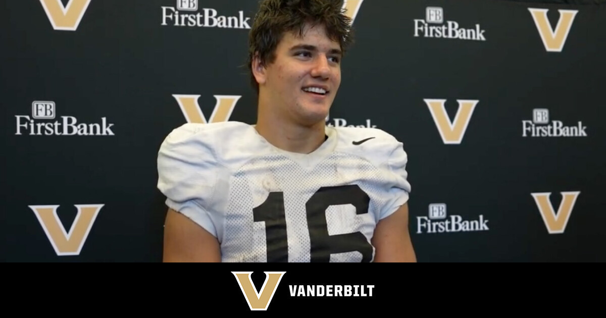 Vanderbilt Football | Cole Spence - Auburn Week Interview