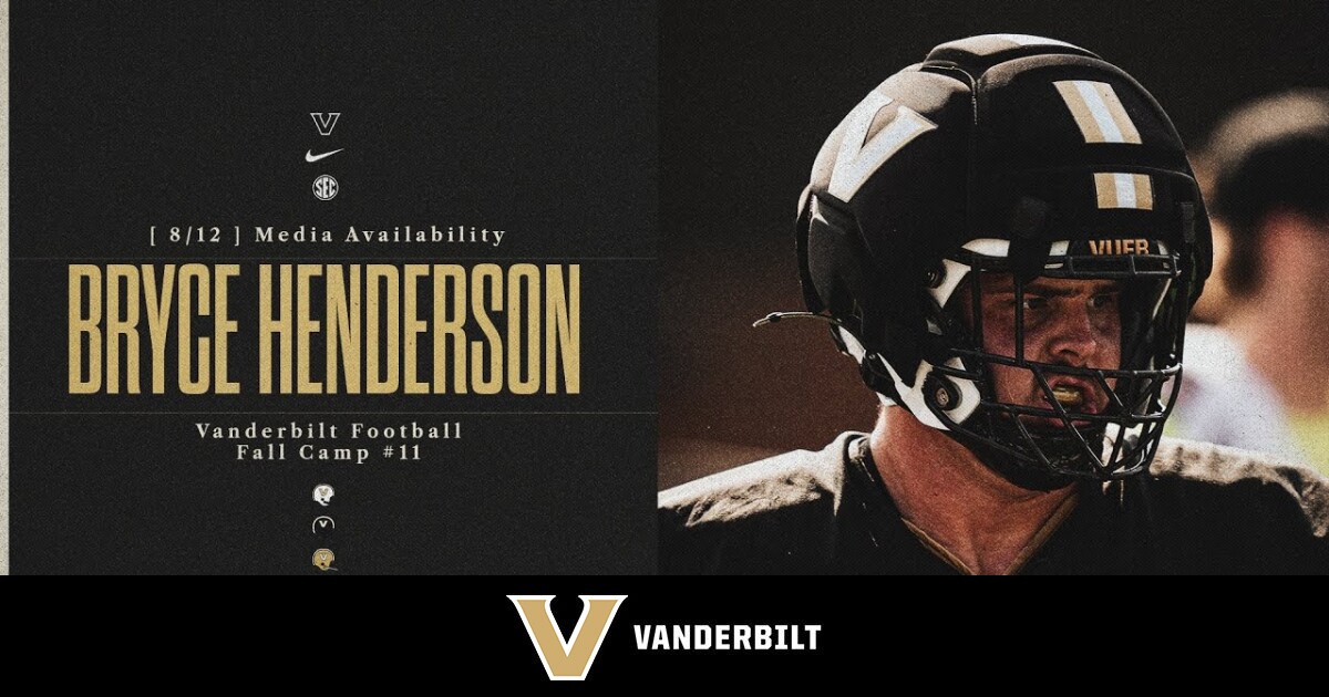 Vanderbilt Football | Bryce Henderson - Fall Practice Interview