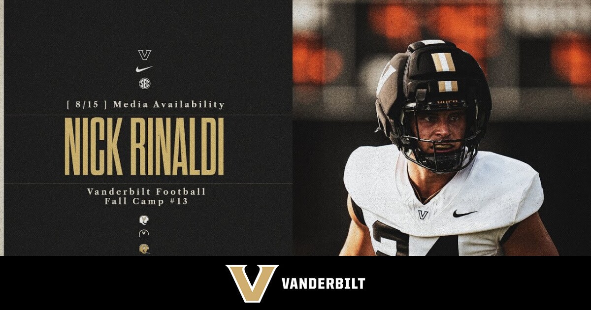 Vanderbilt Football | Nick Rinaldi - Fall Practice Interview
