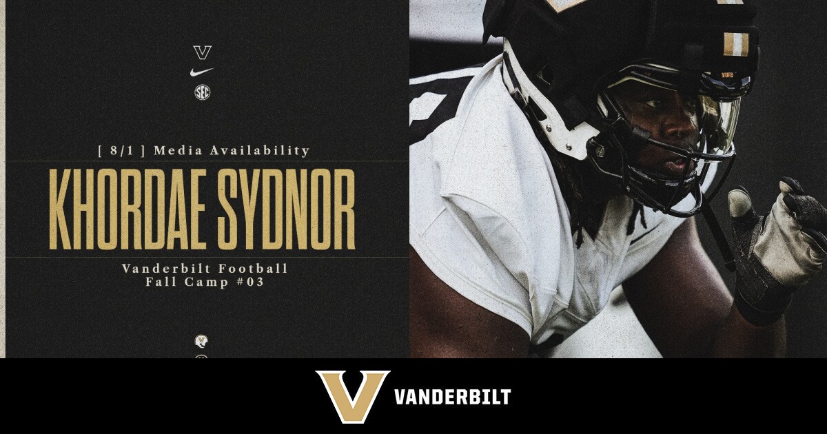 Vanderbilt Football | Khordae Sydnor - Fall Practice Interview