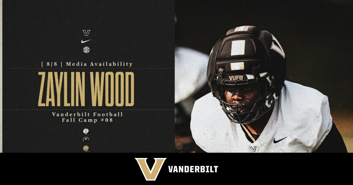 Vanderbilt Football | Zaylin Wood - Fall Practice Interview