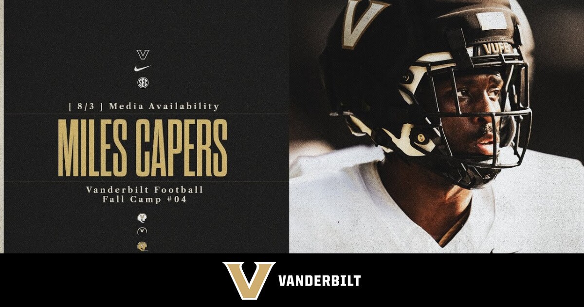 Vanderbilt Football | Miles Capers - Fall Practice Interview