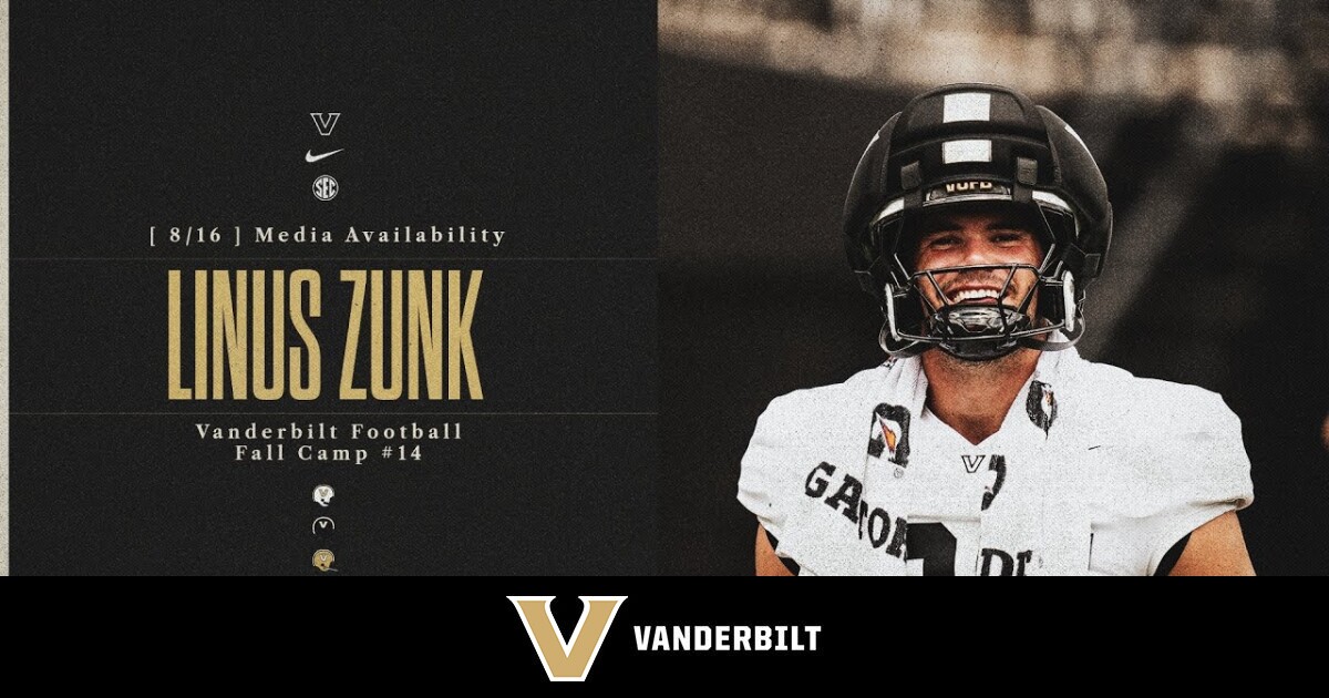 Vanderbilt Football | Linus Zunk - Fall Practice Interview